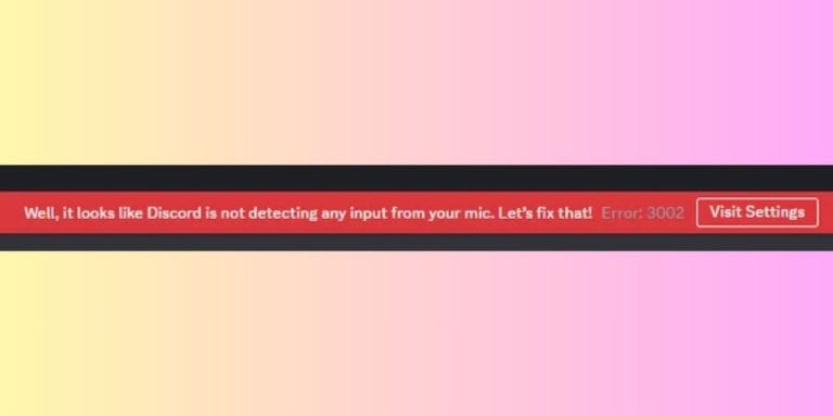 Fix Discord Error 3002: Mic Not Working? Here's the Solution