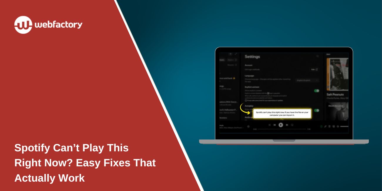 Spotify Can’t Play This Right Now? Easy Fixes That Actually Work